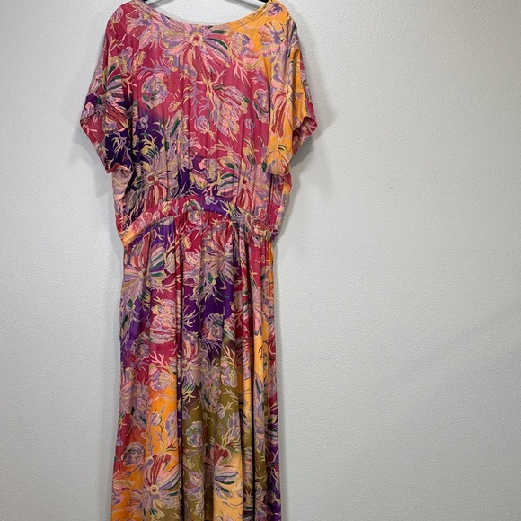 Together | Dresses | Together Vintage Colorful Dress In Pink And Orange ...